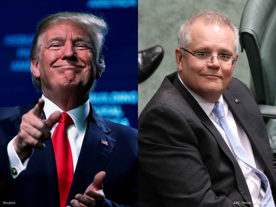 Donald Trump and Scott Morrison exchange tweets, talk on the phone ...