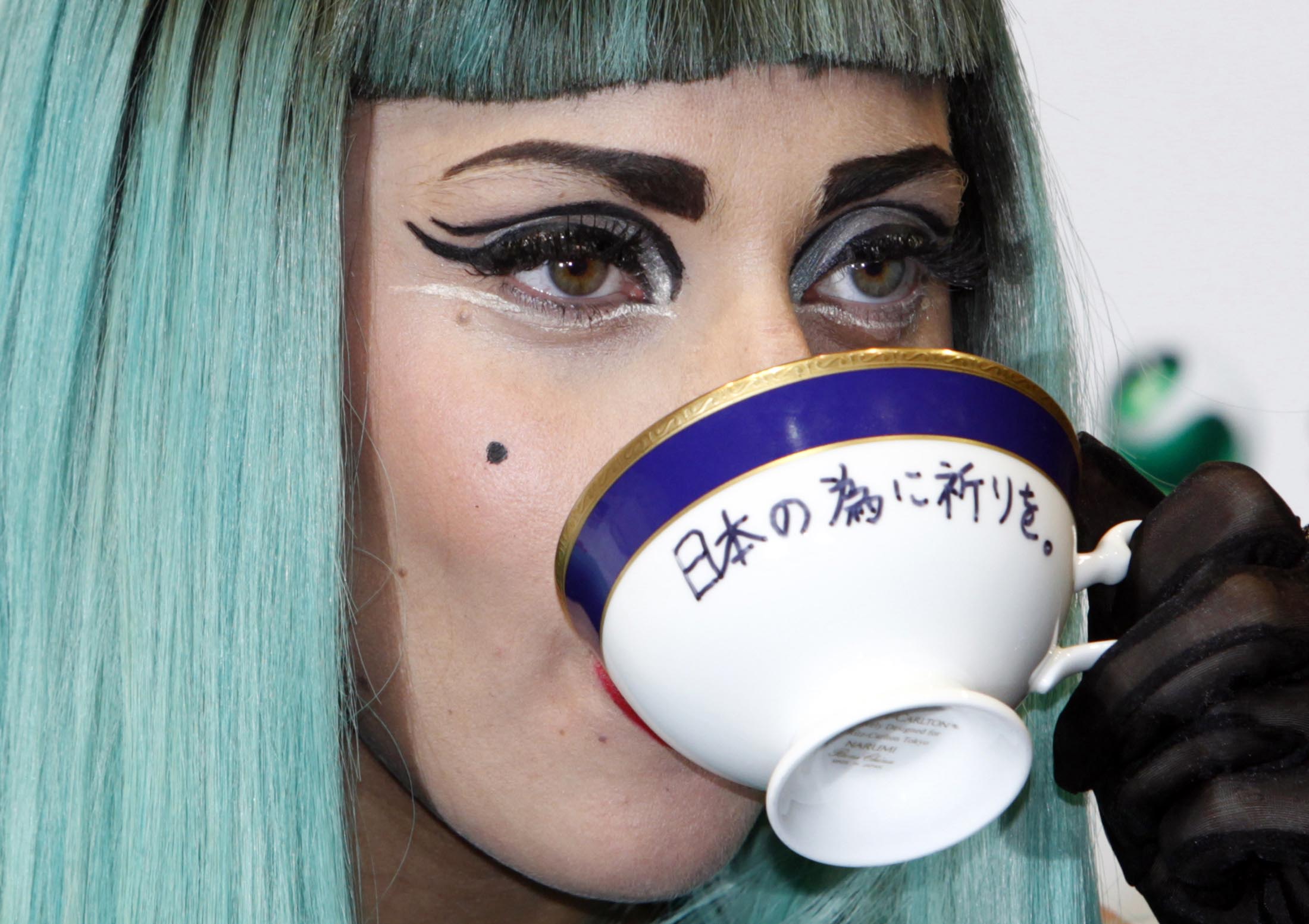 Lady Gaga-kissed teacup sells for $73,700 - ABC News