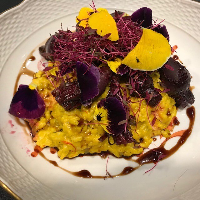 Saffron And Pickled Beetroot Risotto & Amaranth On Fresh And Local ...