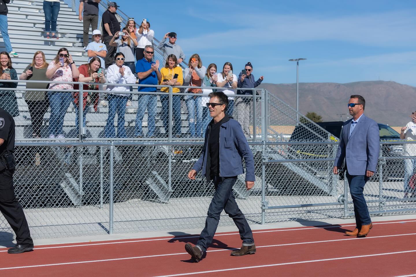 Actor Kevin Bacon returns to Utah school where Footloose was set after ...
