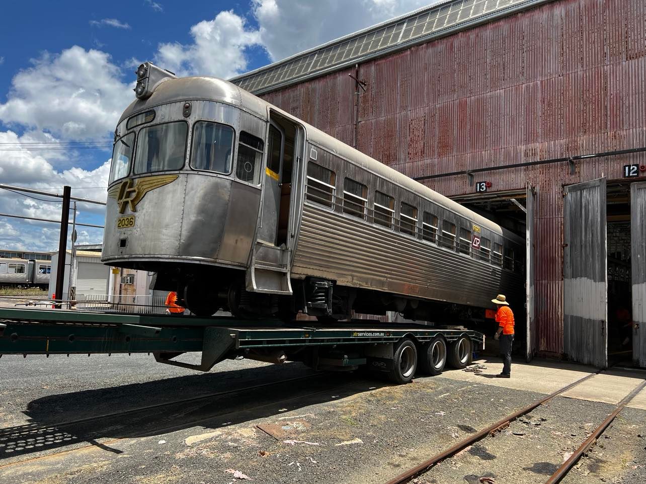 Historic silver bullet train's arrival inspires hopes of extending outback tourist season into ...