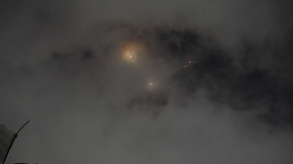 Iranian missiles light up the sky over West Bank - ABC News