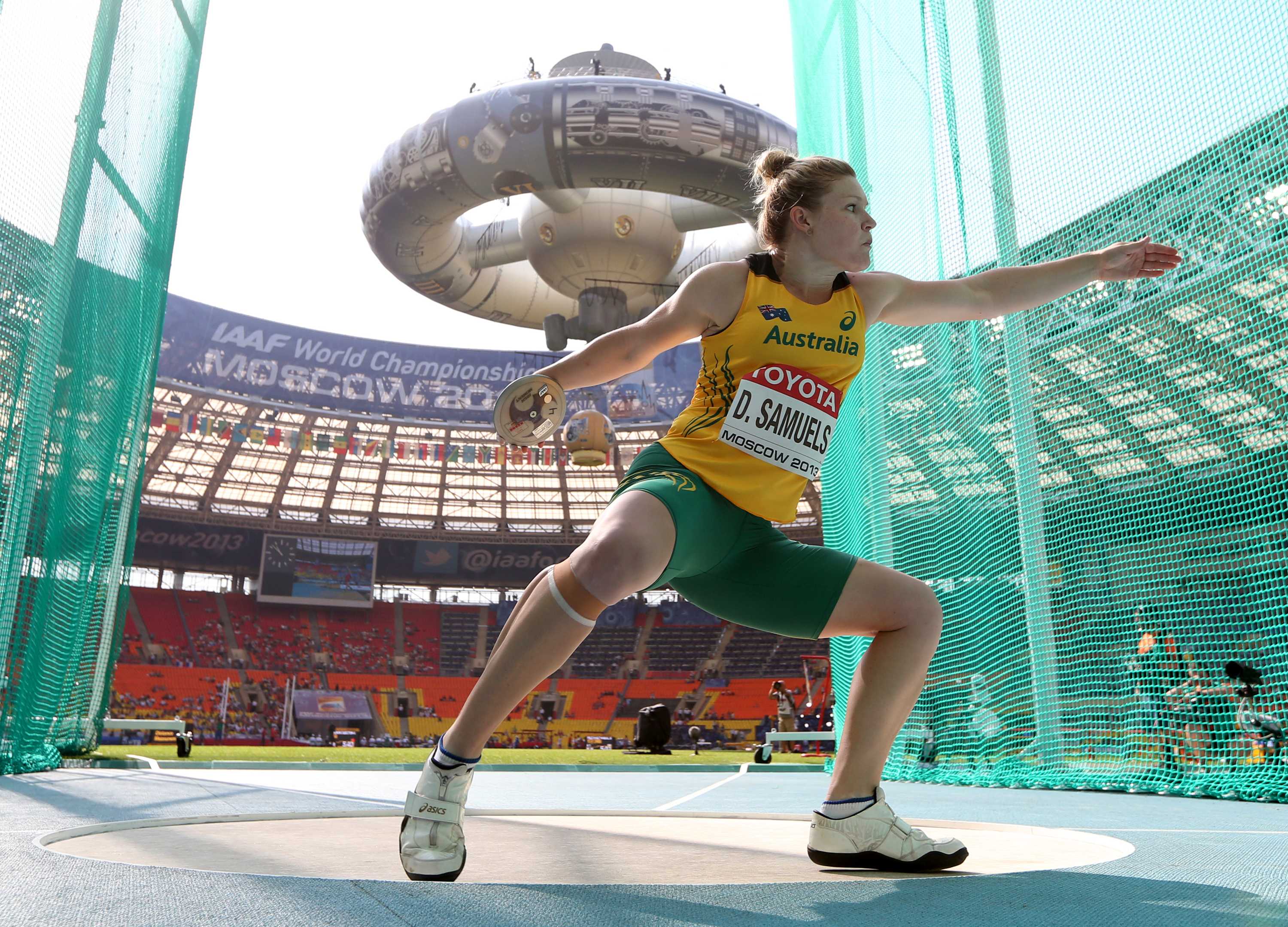 Australia's Dani Samuels qualifies for discus final on day one of ...