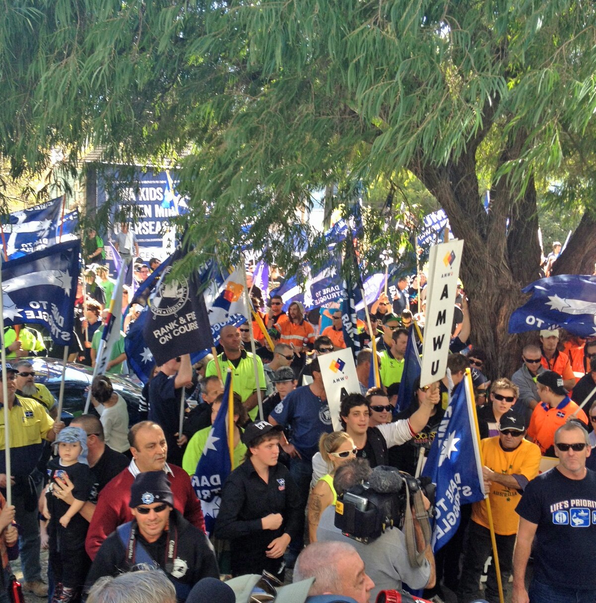 Protesters demand local jobs on big projects - ABC News