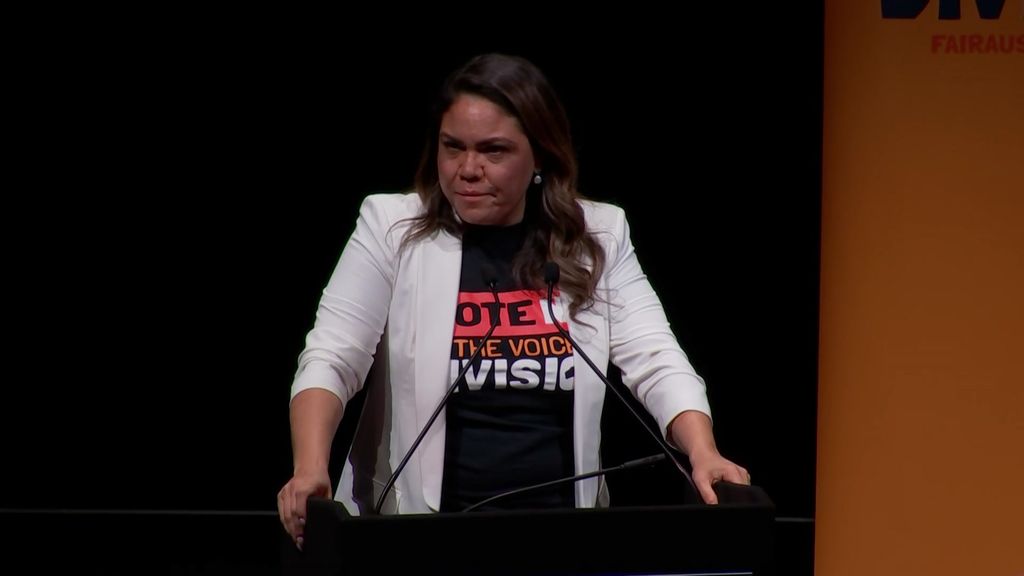 Senator Jacinta Price gives address at No campaign event in Adelaide ...