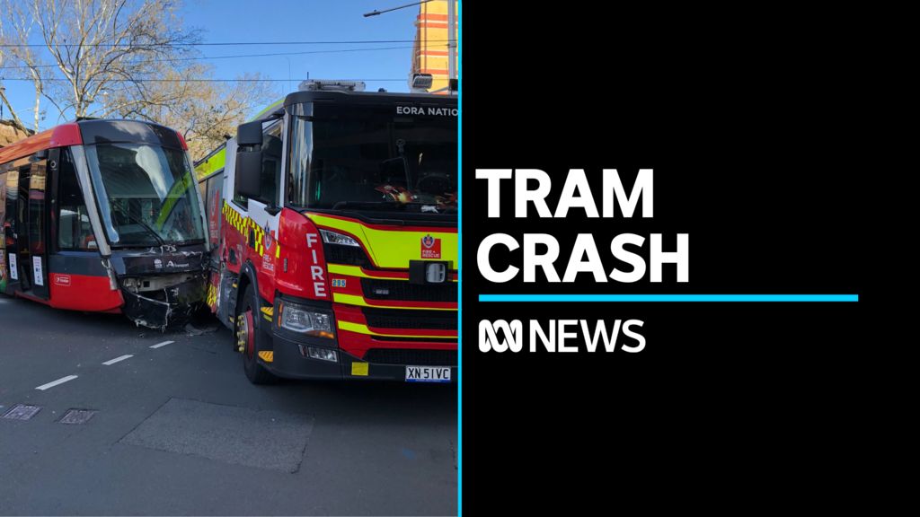 Collision between Sydney light rail tram and fire truck - ABC News