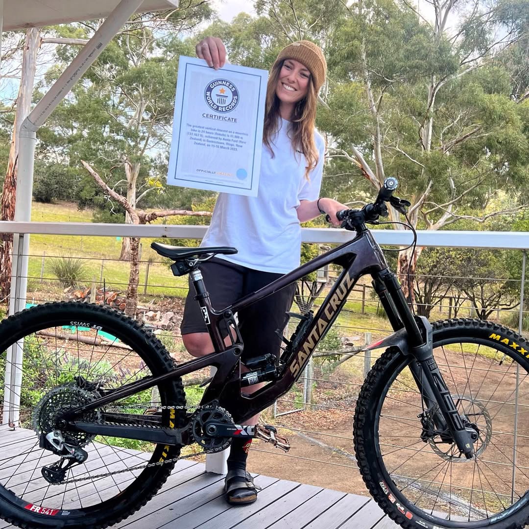 Tasmanian Annie Ford breaks own Guinness World Record in mountain biking - ABC listen