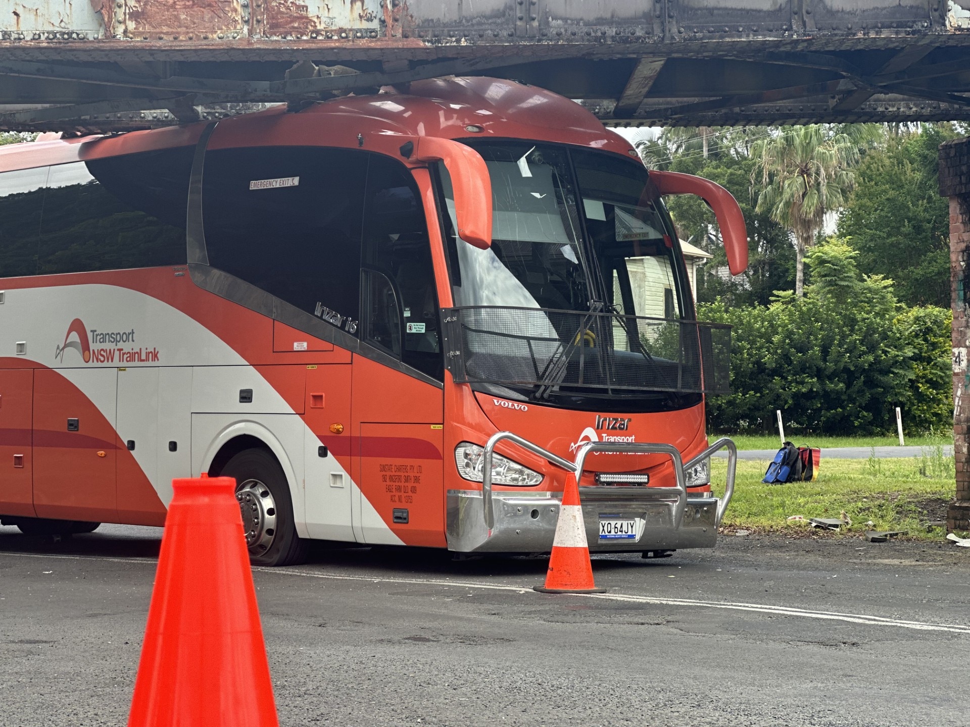 Rail bridge 'at risk of collapse' has become 'graveyard' for buses ...