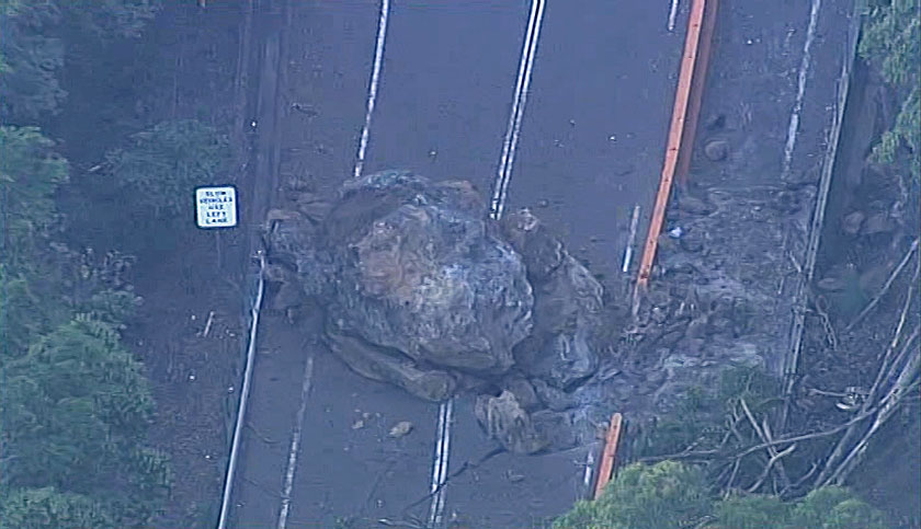 Removing giant boulder on Cunningham Highway near Warwick will stretch ...