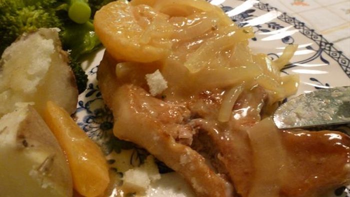 Pork chops with orange and cardamom sauce - ABC Everyday
