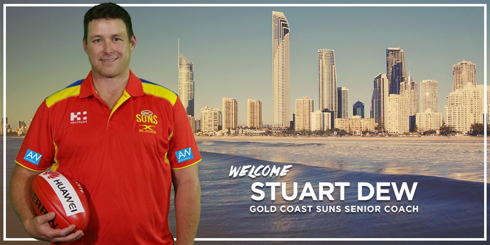 Gold Coast Suns unveil Stuart Dew as new AFL coach - ABC News