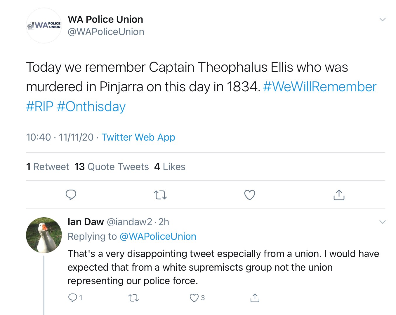 WA Police Union deletes tweet in NAIDOC Week lauding officer involved ...