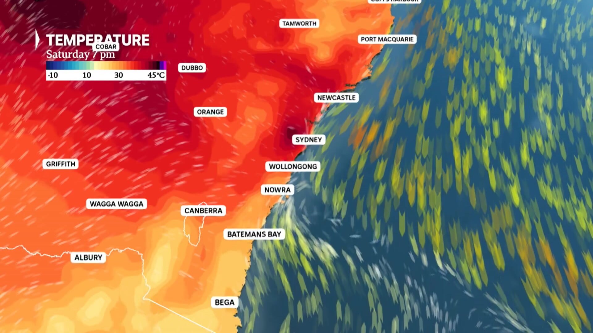 Southerly buster map - ABC News