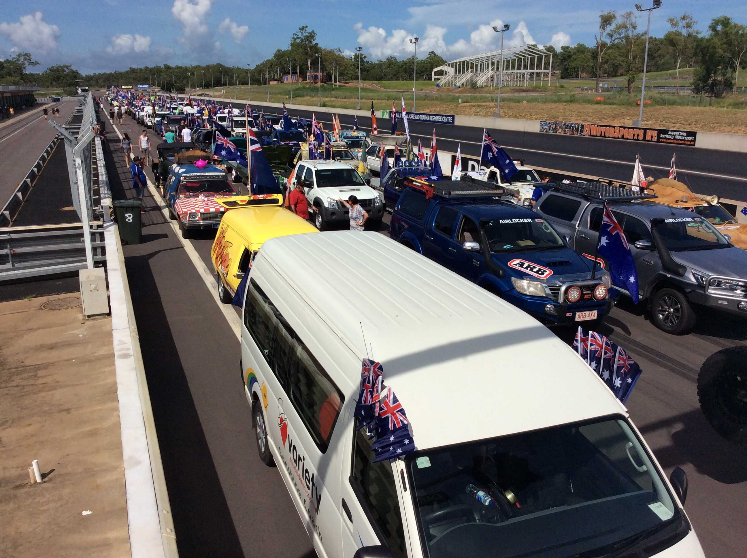 Utes, flags and keeping cool: Northern Territory celebrates Australia ...