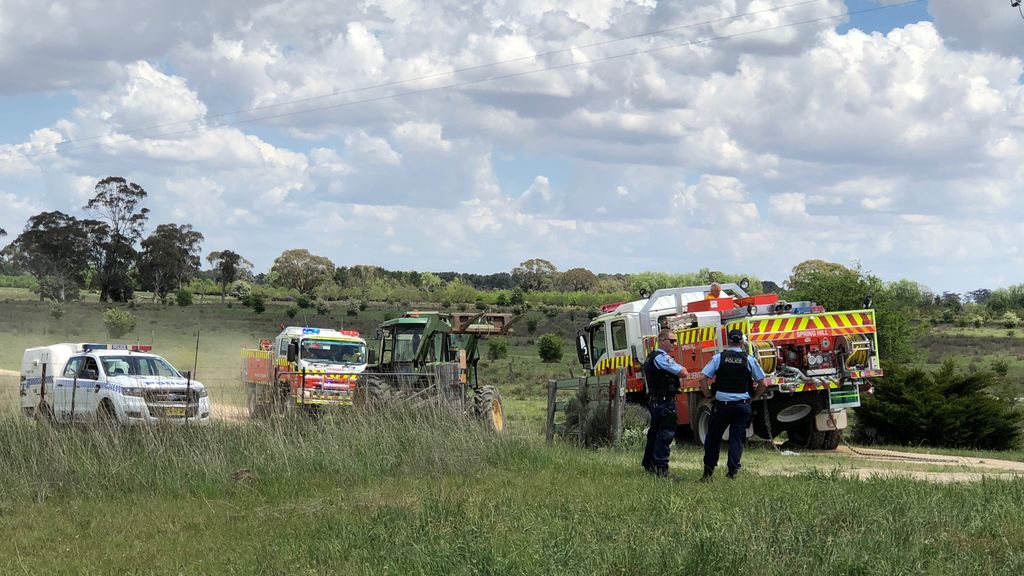 Scene of gyrocopter crash near Orange. - ABC News