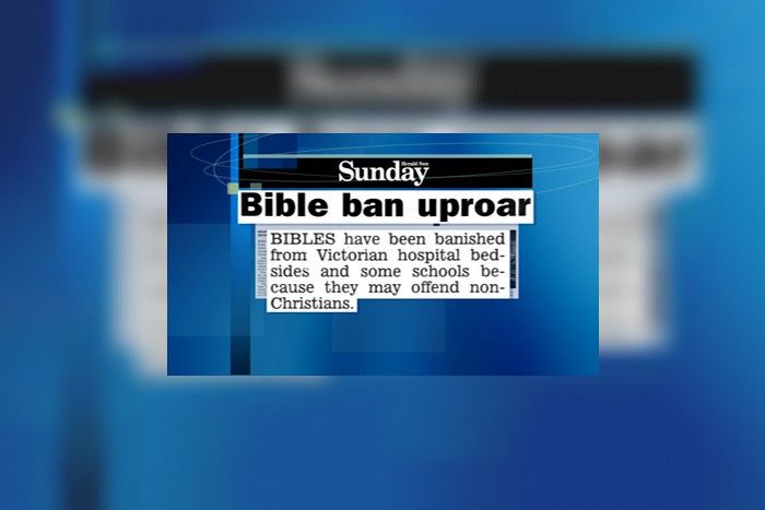 Bible Bashing Beat Up - Media Watch