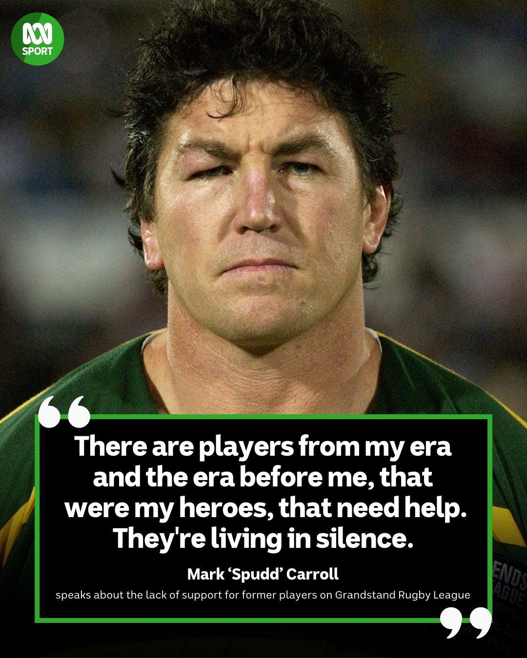 Mark "Spudd" Carroll: Ex Players are suffering in Silence - ABC listen