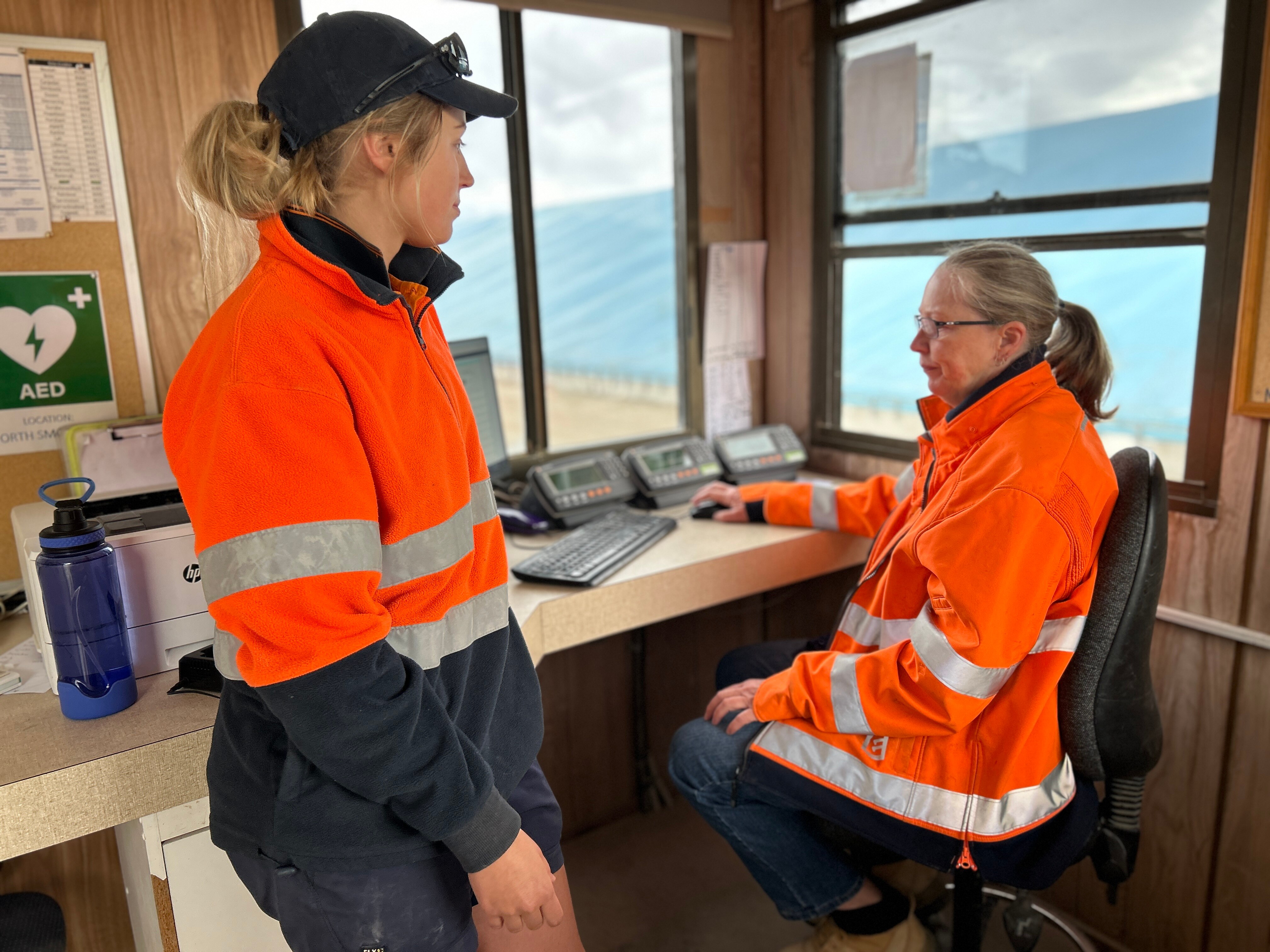 21yo Ellie Murden in charge at Nhill GrainCorp receival site in western ...