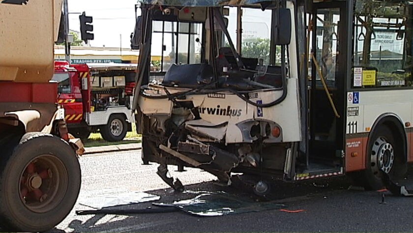 33 injured after bus and trucks collide - ABC News