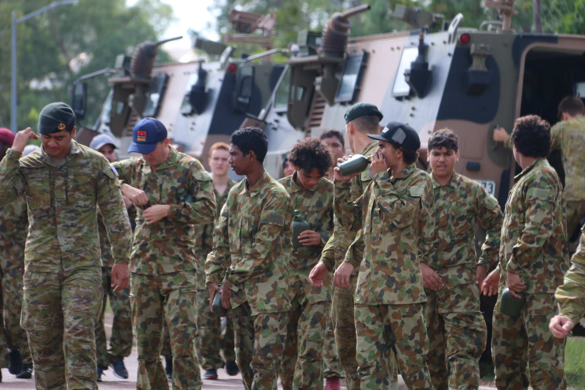 Aboriginal students in Darwin get a taste of life as new army recruits ...
