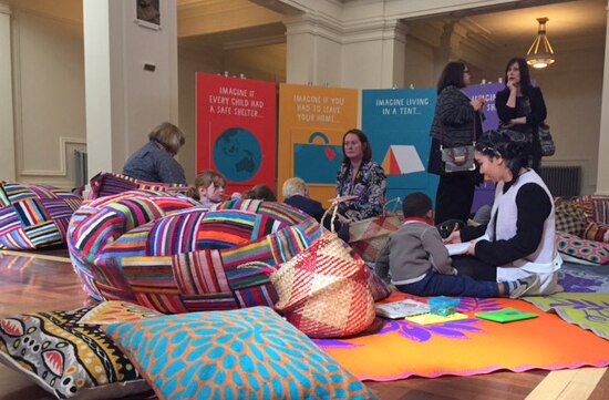Refugee shelter set up inside Old Parliament House to promote children ...