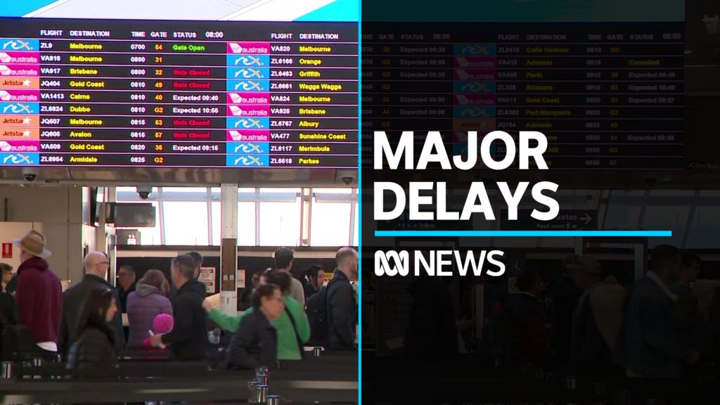 Second day of major airport delays on Australia's east coast - ABC News