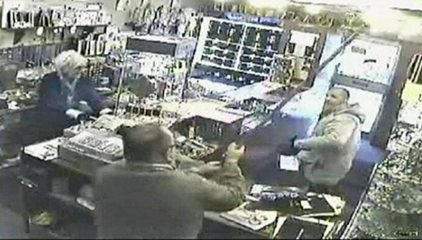 Armed robber caught on camera - ABC News