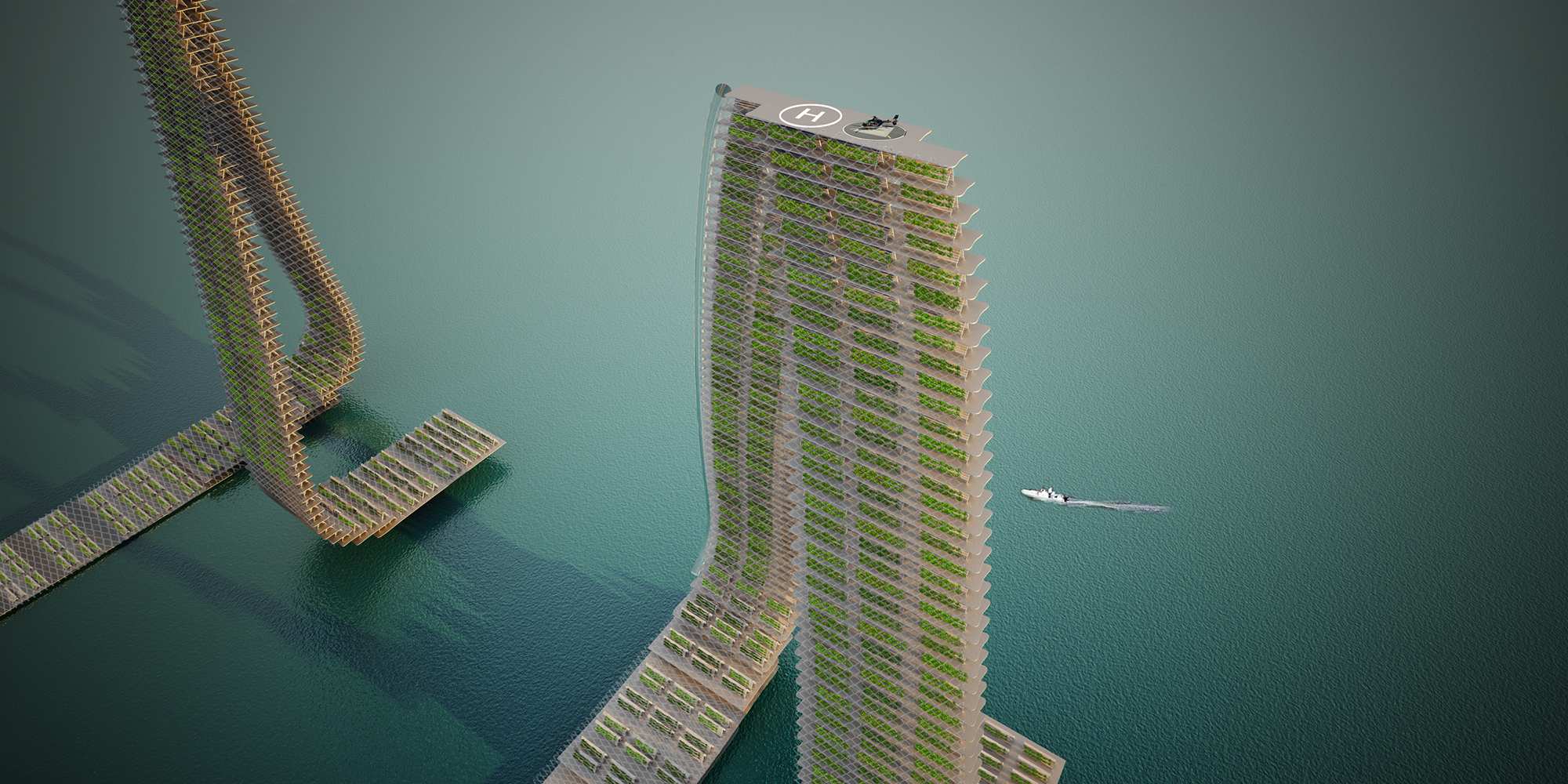 Floating farms in the sky: Singapore concept design shows possible ...
