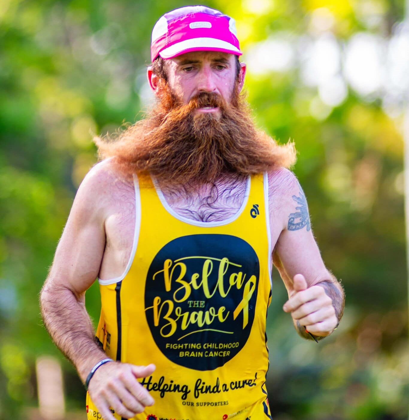 Rockhampton's bearded runner is on a hair-raising journey around the ...