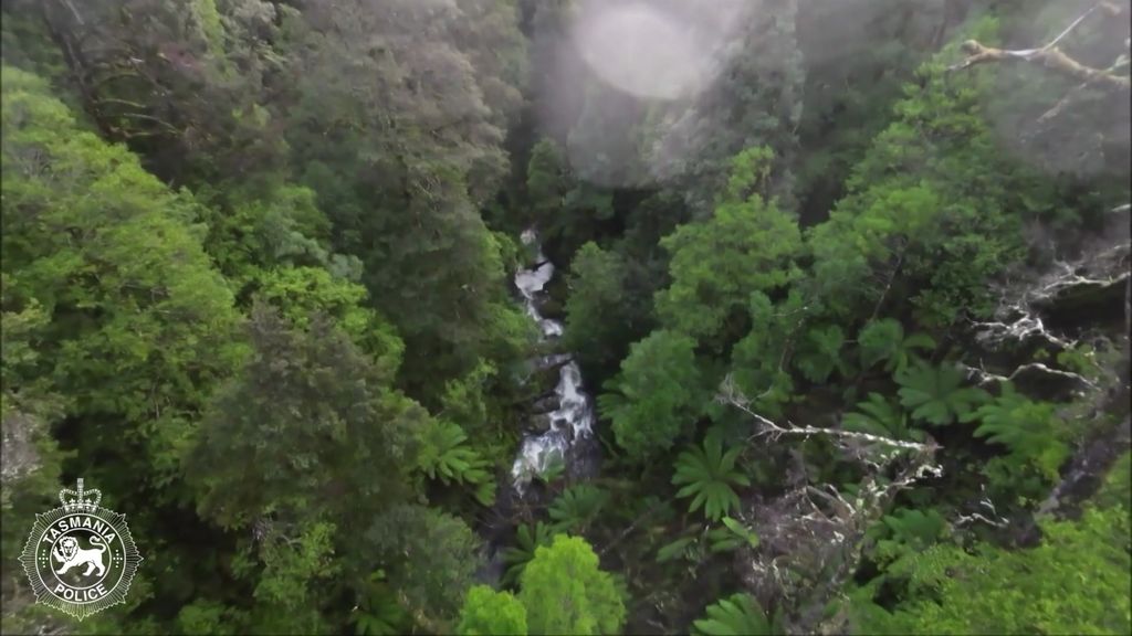 Drone vision of search for Celine Cremer - ABC News
