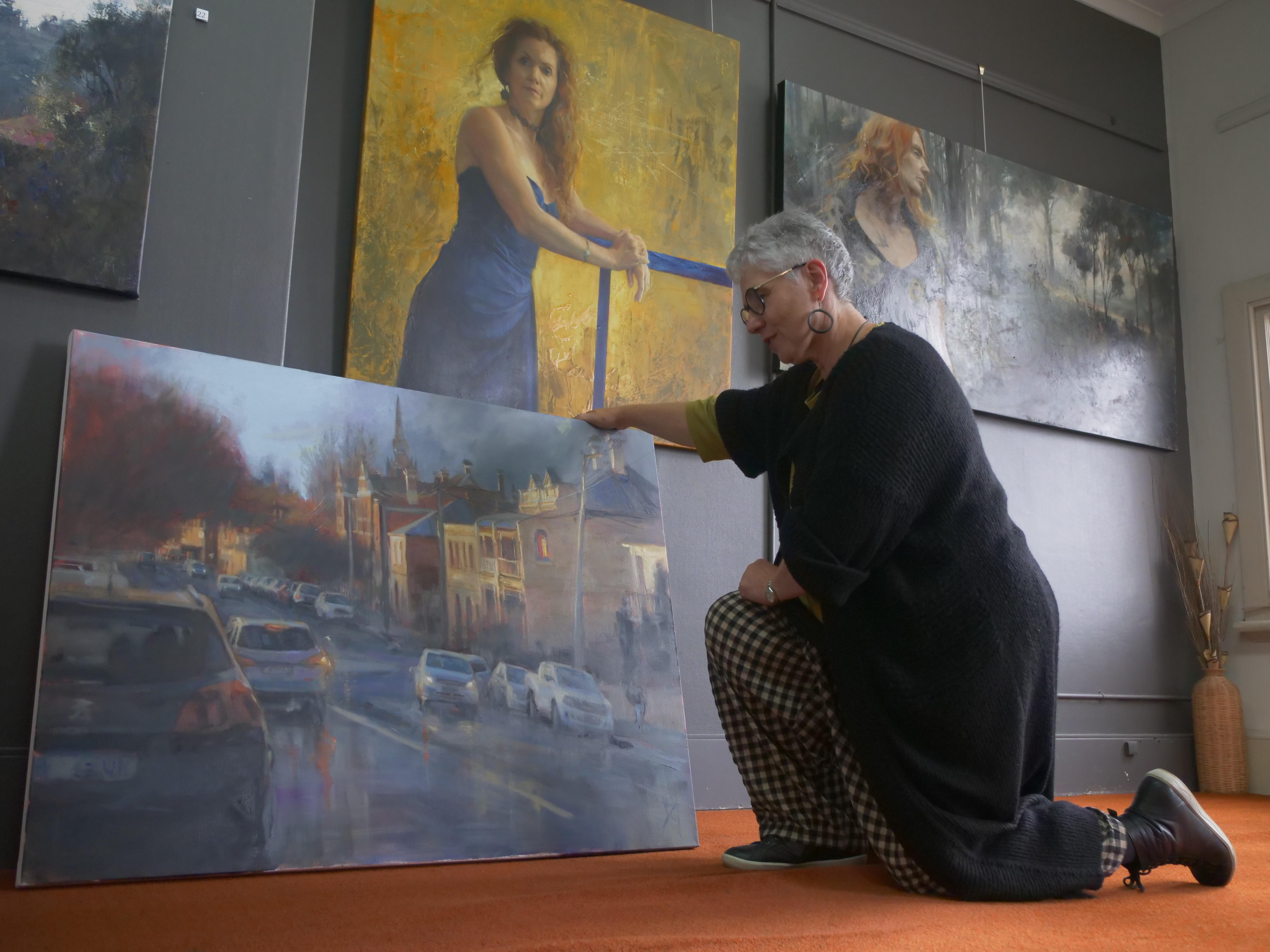 Launceston artist Leoni Duff finally has her war painting hanging in ...