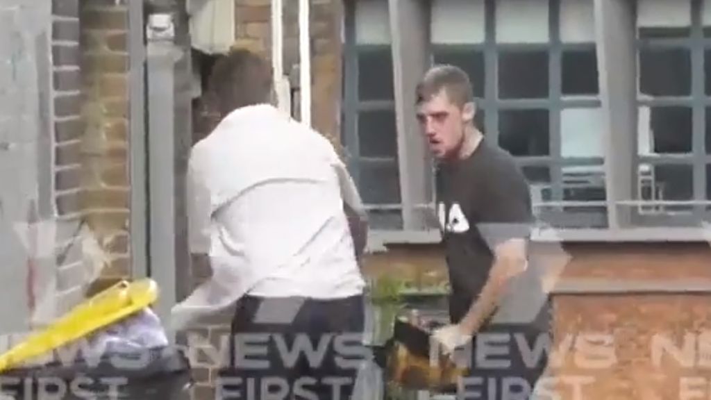 Annandale chainsaw attack caught on camera - ABC News