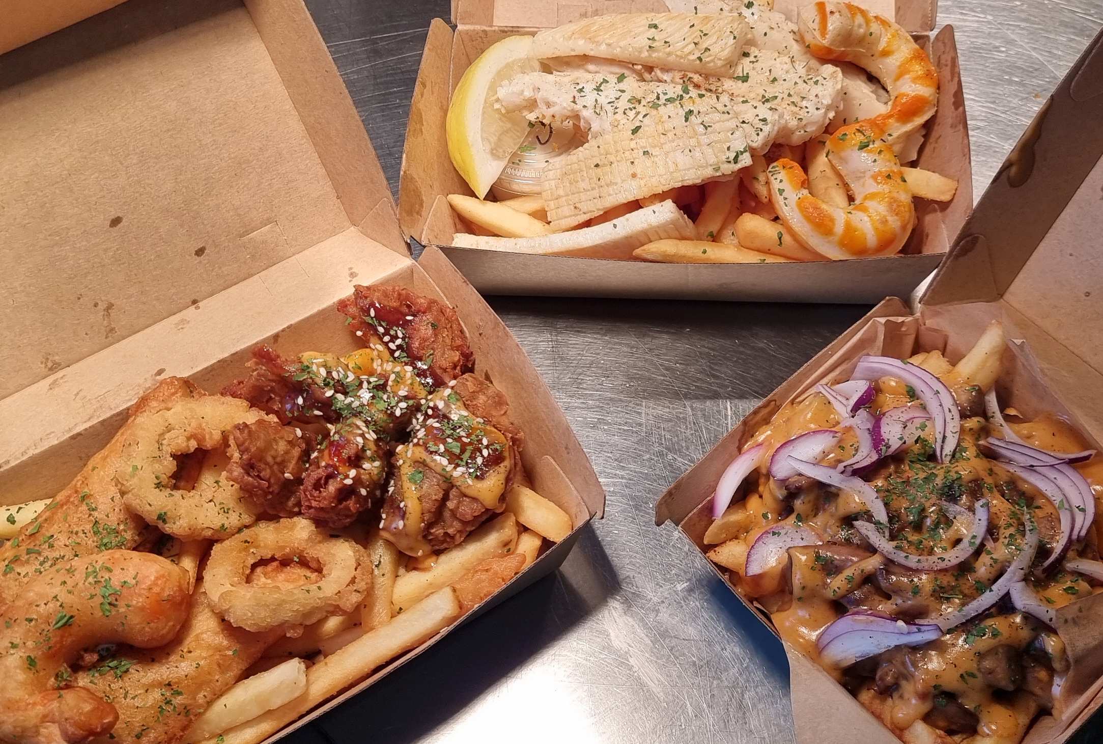 Fish, prawns and calamari are on the menu at this Canberra restaurant ...