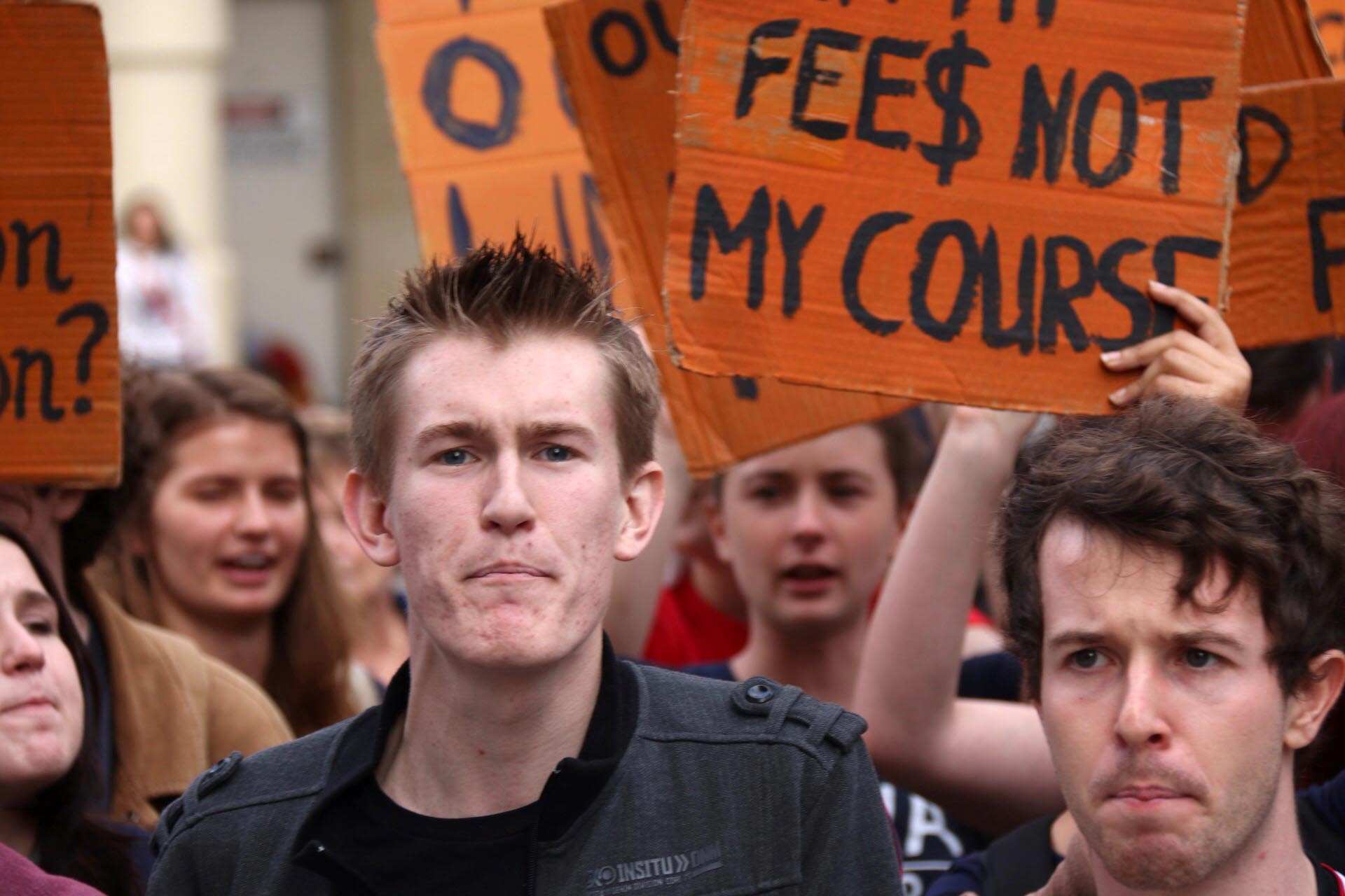 Perth students take to the street to protest budget cuts to education ...