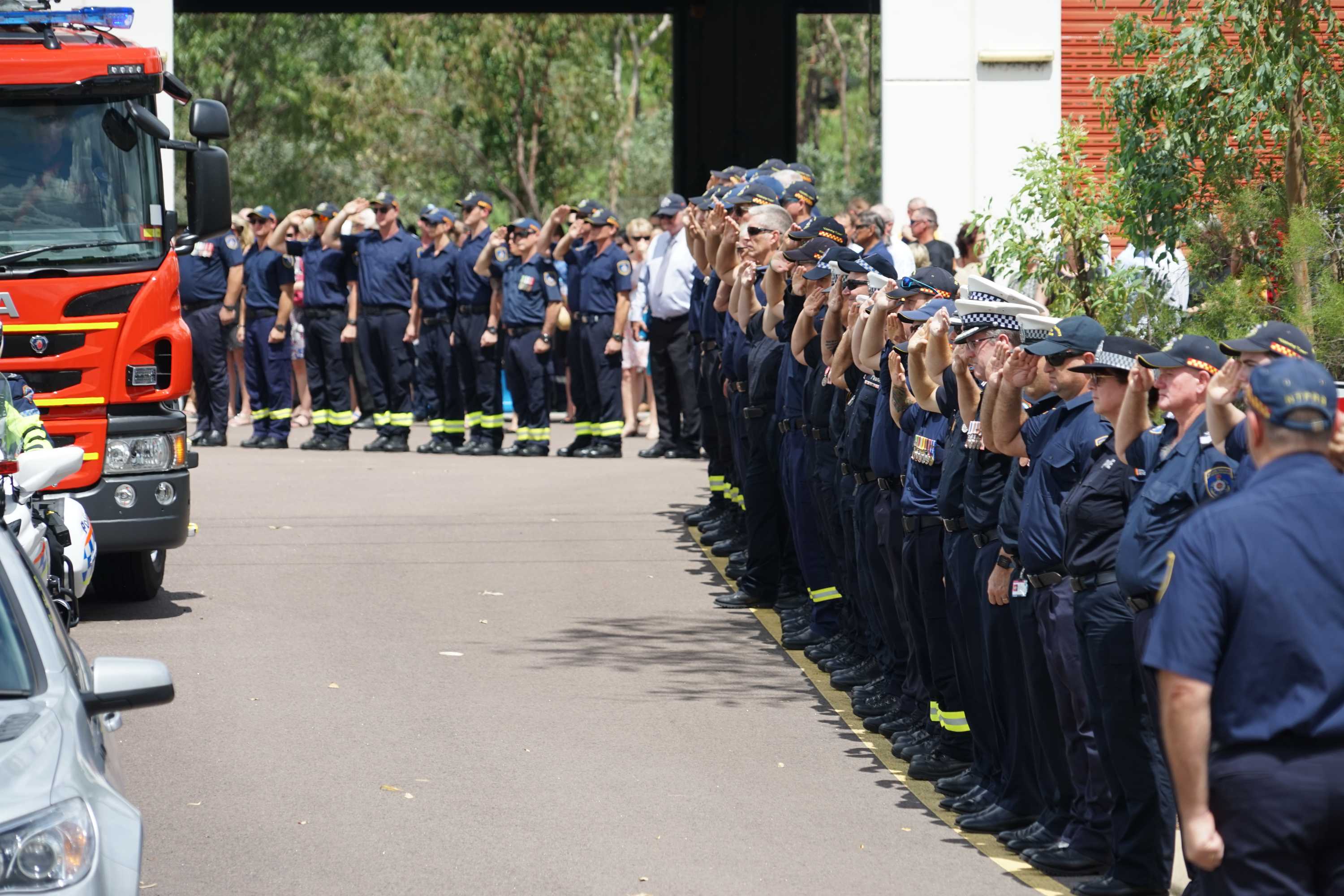 Darwin firefighter Ryan Clay farewelled in emotional service - ABC News