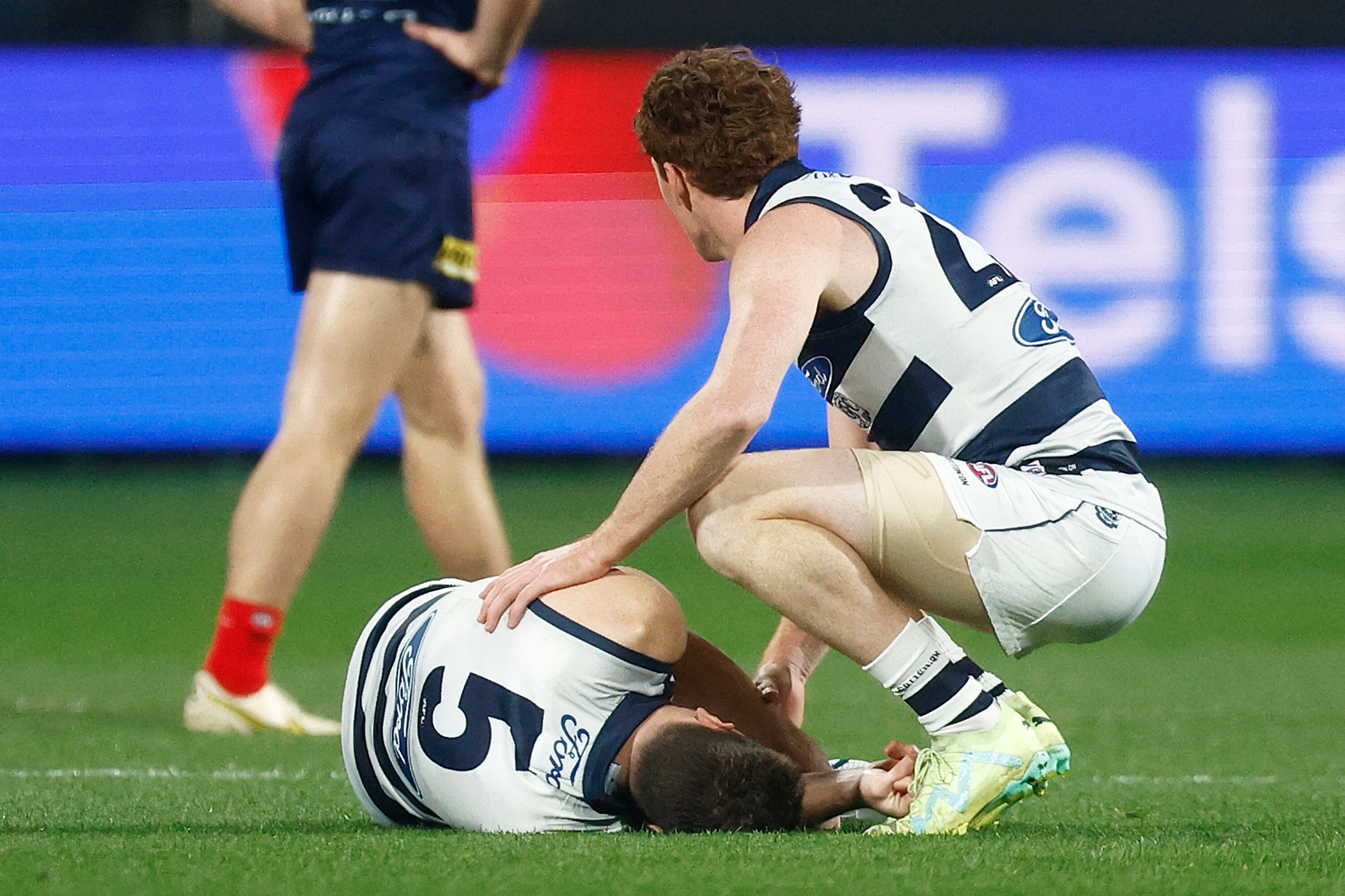 Geelong's Jeremy Cameron discharged from hospital after on-field ...