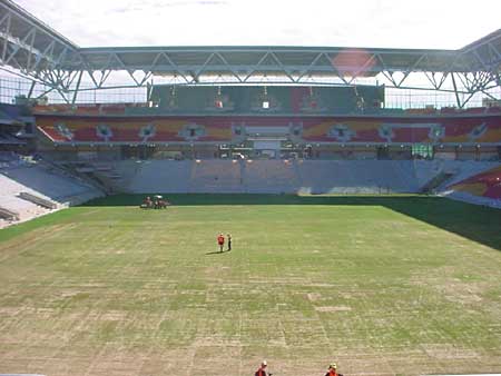 Lang Park ripped up ahead of World Cup - ABC News