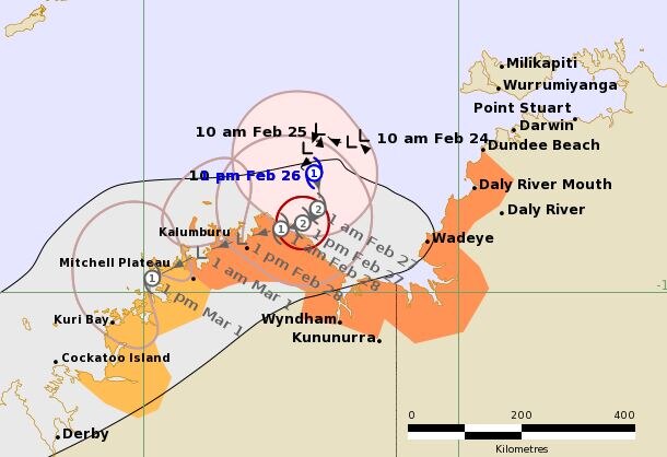 Darwin no longer on cyclone watch as Tropical Cyclone Anika moves ...