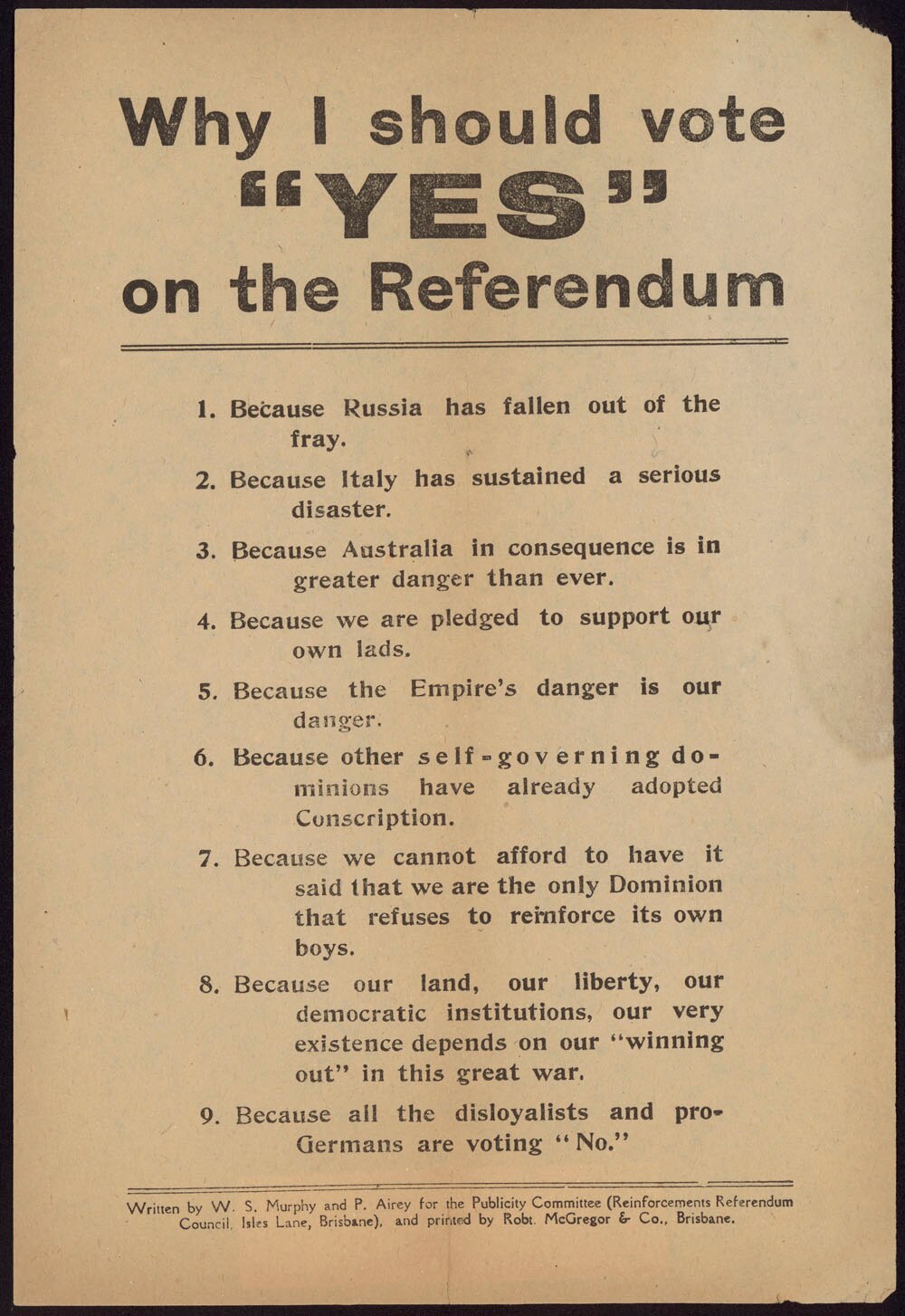 Why did Australians say No to military conscription 100 years ago ...