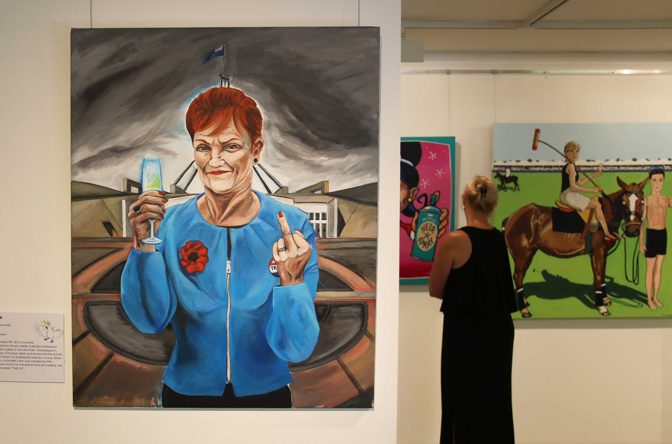 Bald Archy Prize: Pauline Hanson dominates entries in art show poking ...