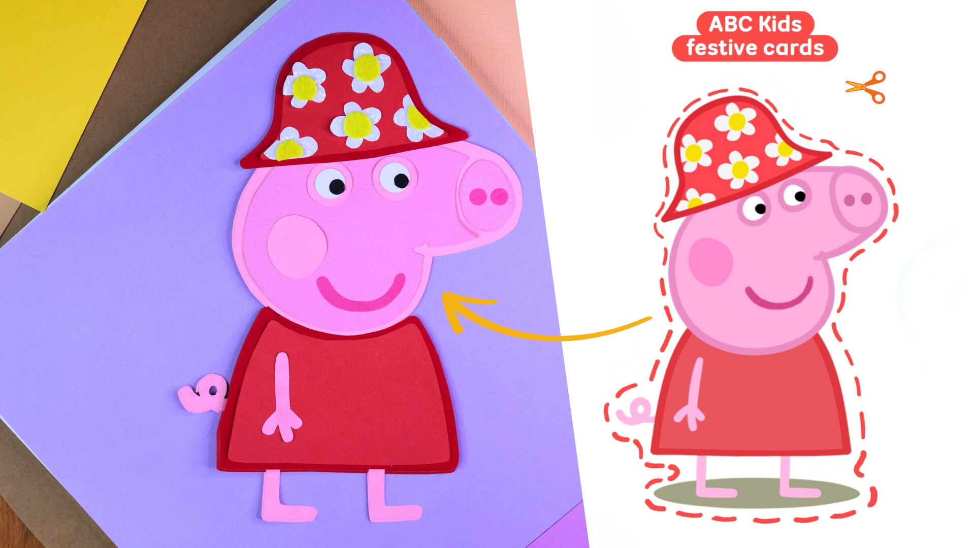 Peppa Pig card craft - ABC Kids