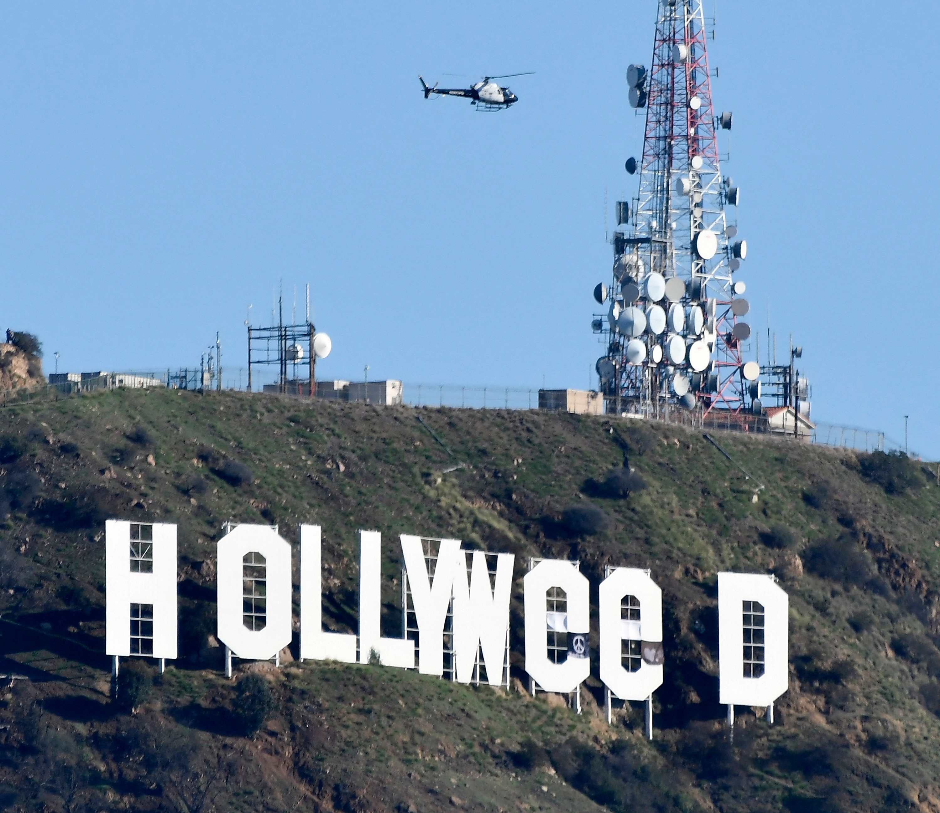 The Hollywood sign has been vandalised, refurbished and renewed in its ...