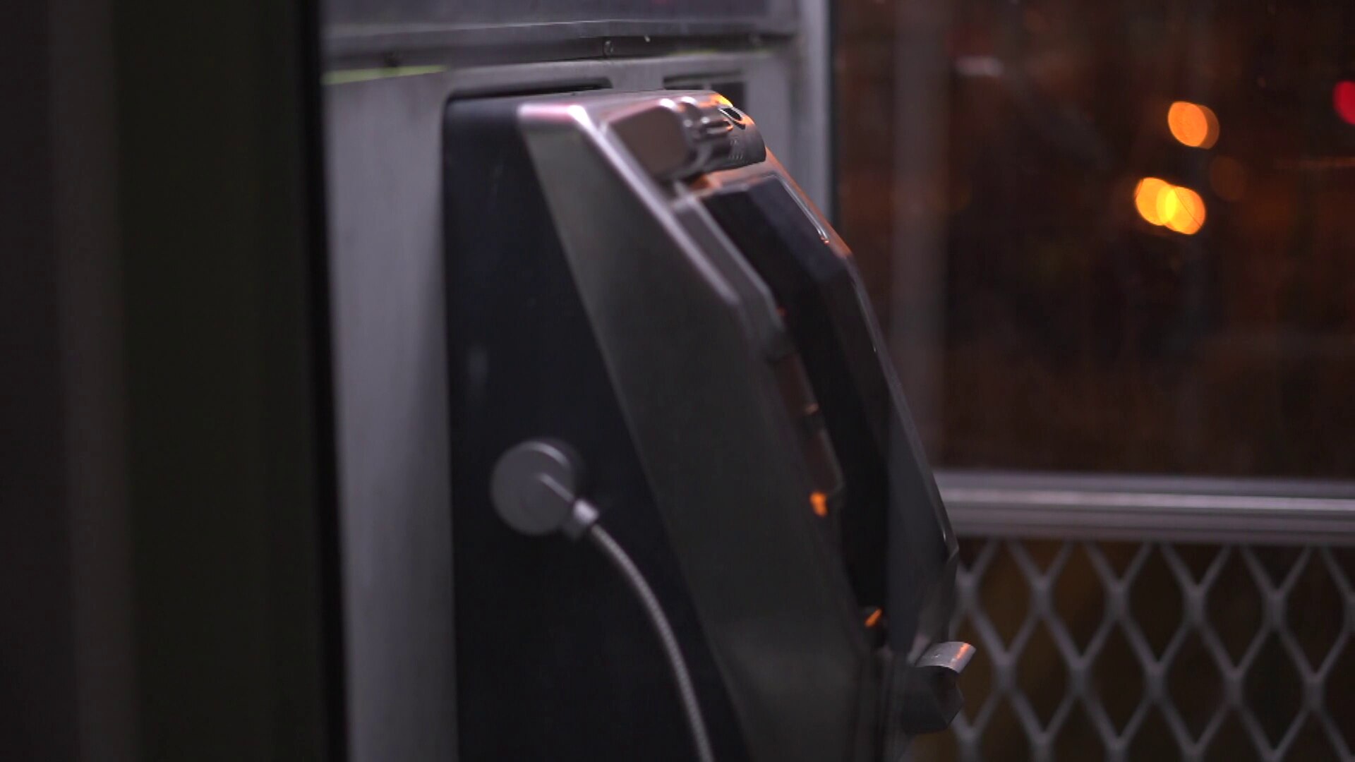 Video of a payphone at night - ABC News