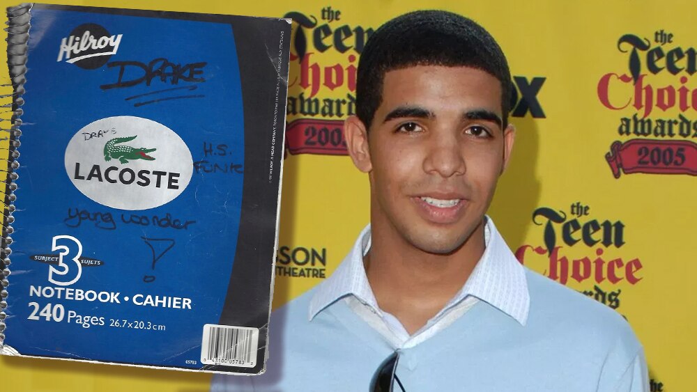 Drake's embarrassing high school notebook is being sold for crazy money ...