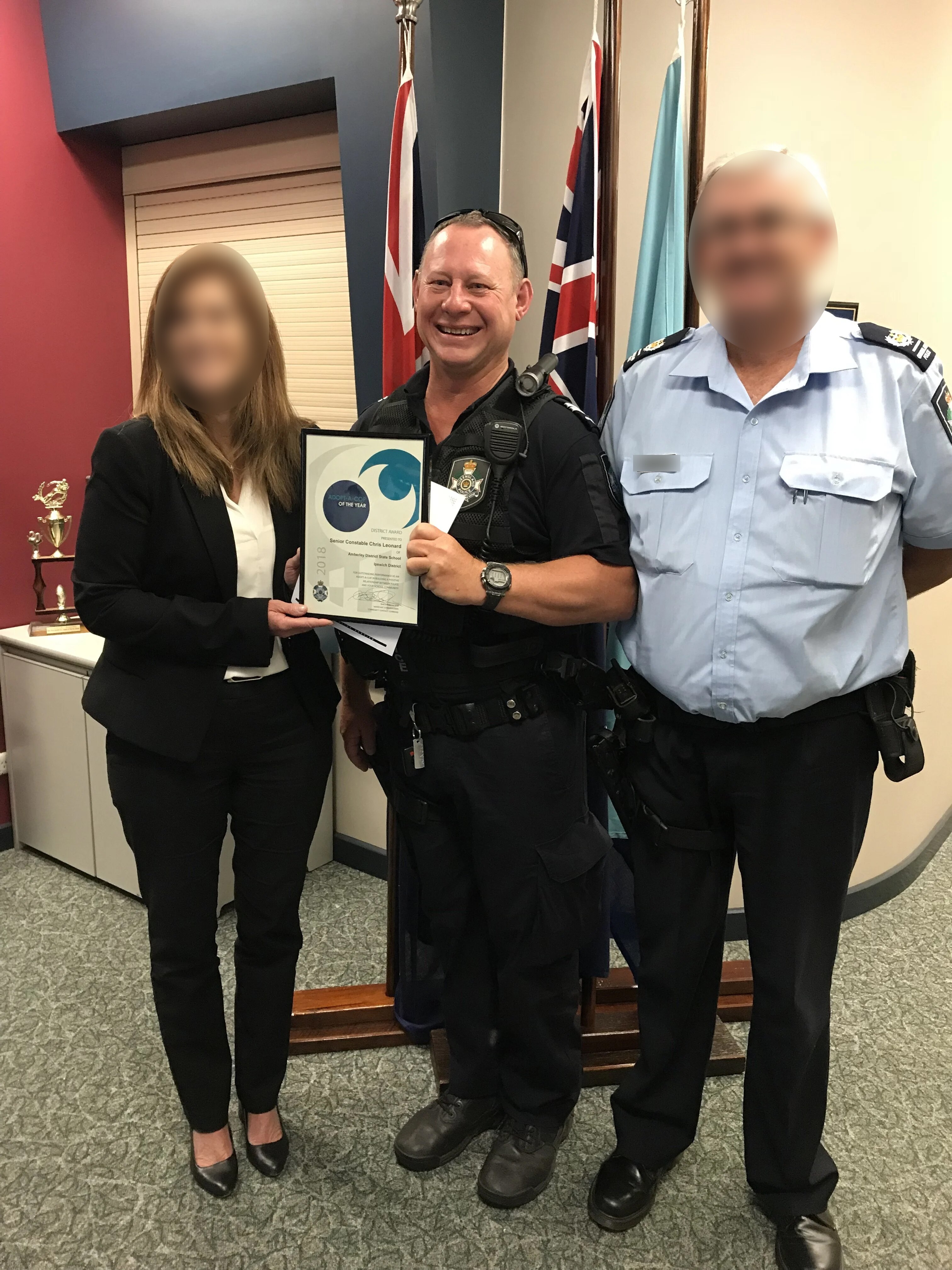 Senior Constable Chris Leonard 'showing positive signs' after ...