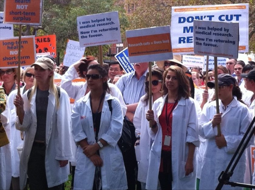 Scientists rally against potential funding cuts - ABC listen