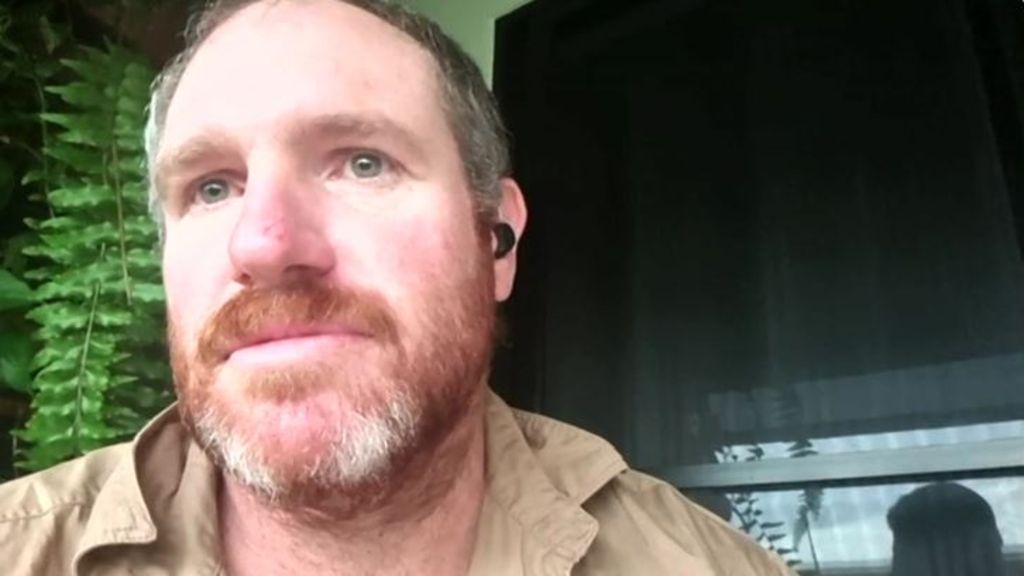 Townsville resident Mitch King speaks about his evacuation from the ...