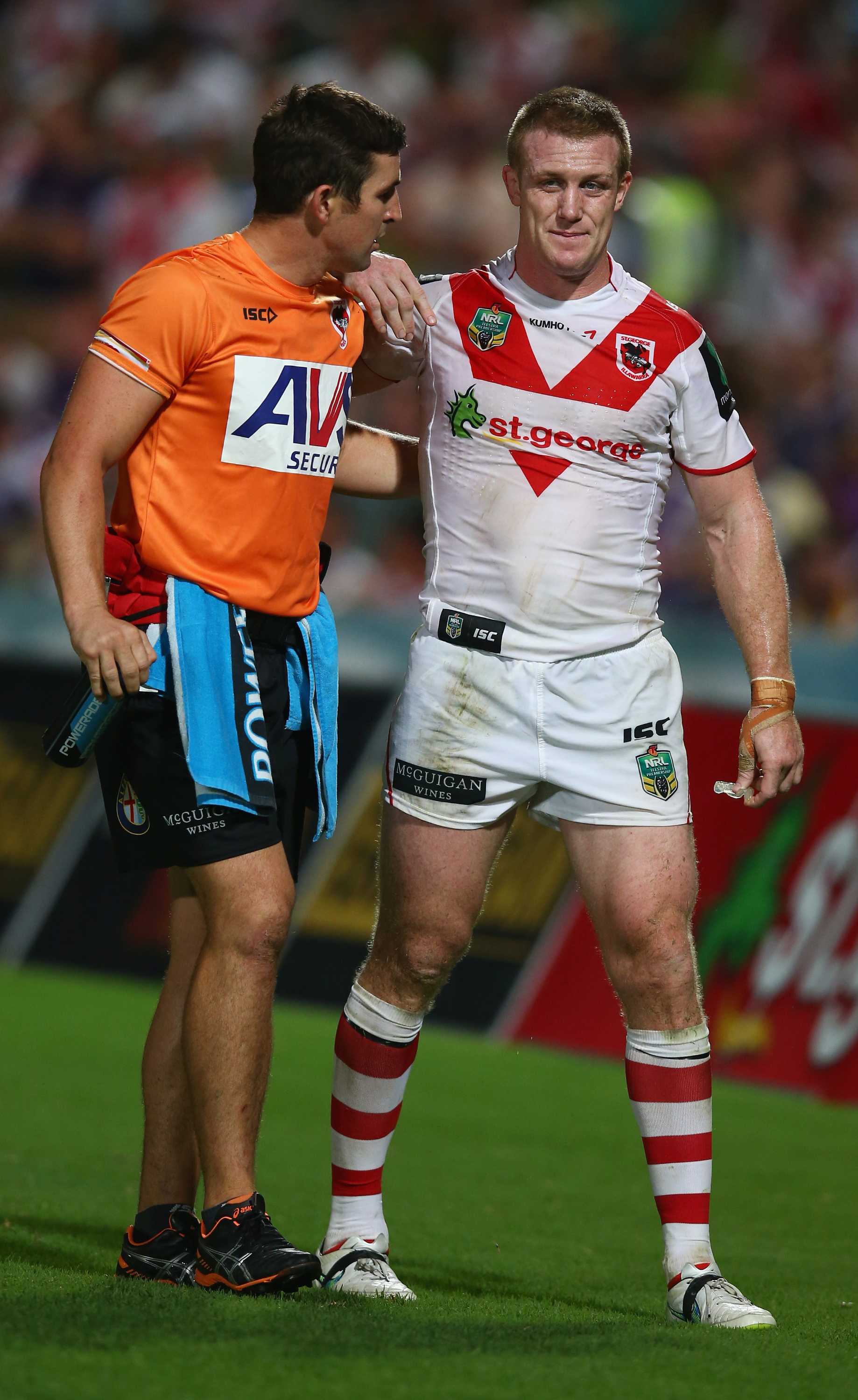Ben Creagh out of NRL action for St George Illawarra Dragons for a ...