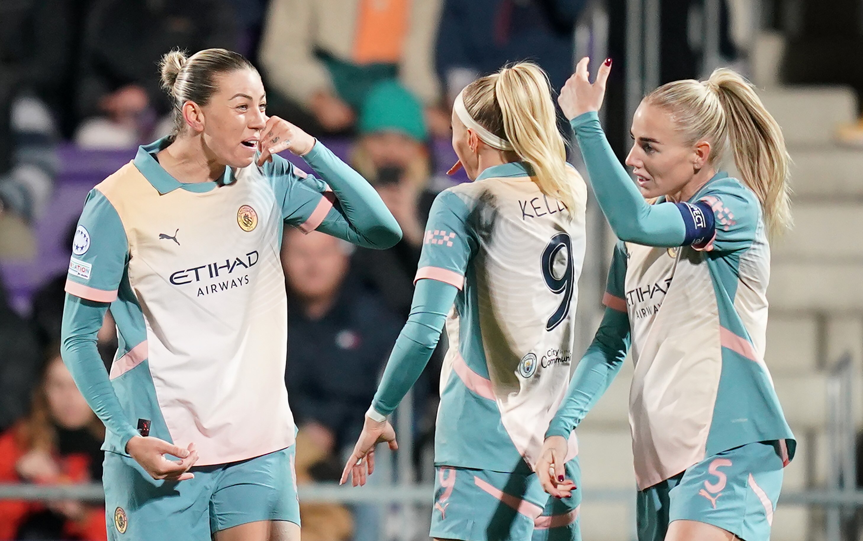 Alanna Kennedy and Mary Fowler score for Manchester City in Champions ...