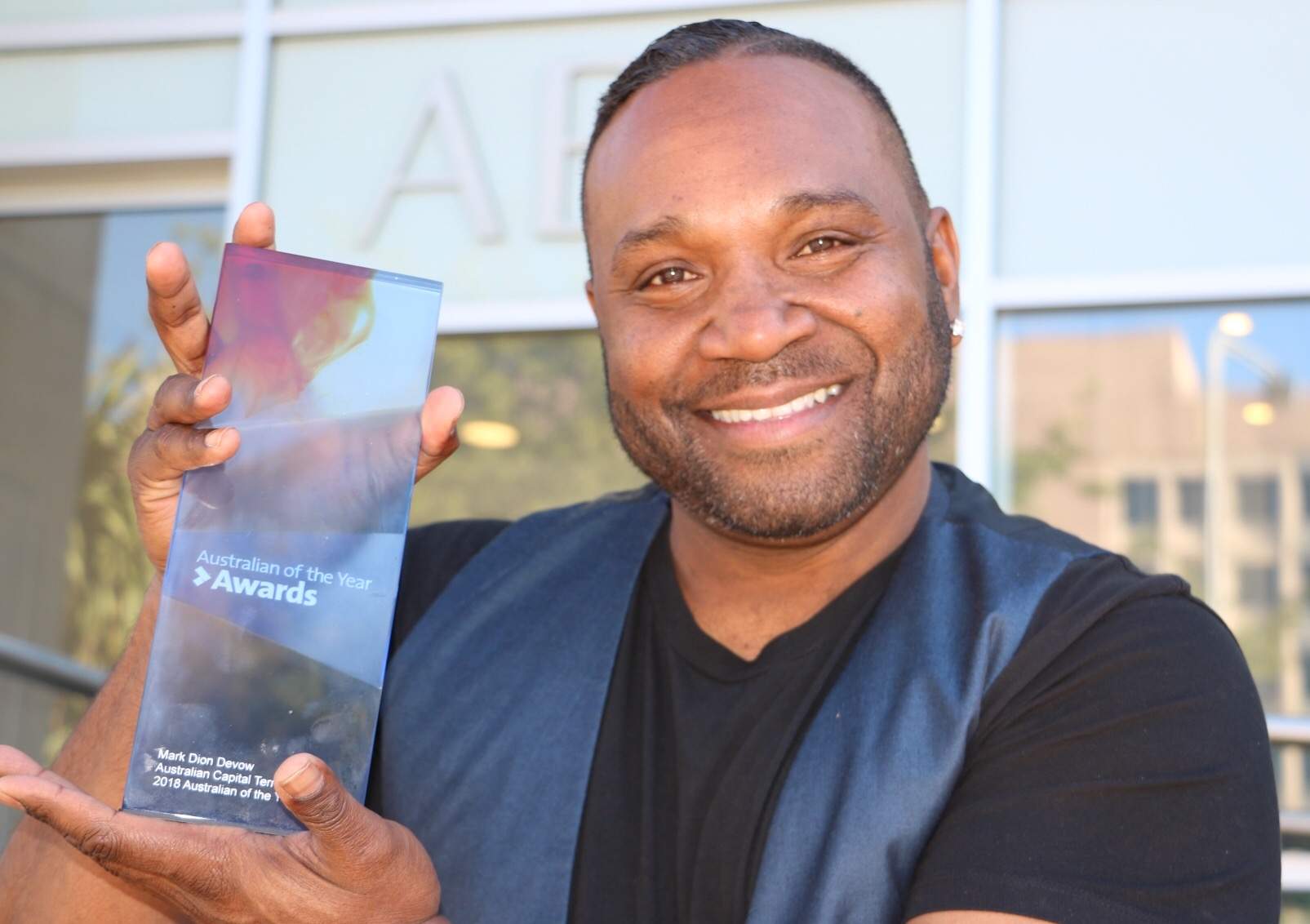 ACT Australian of the Year Dion Devow talks about his inspiration and ...